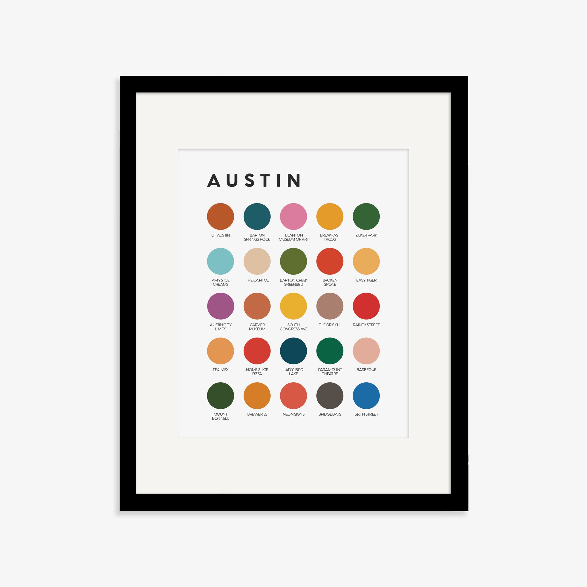 Austin Color Palette Print – Lunch City Studio