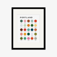Portland, Oregon Color Palette Print – Lunch City Studio