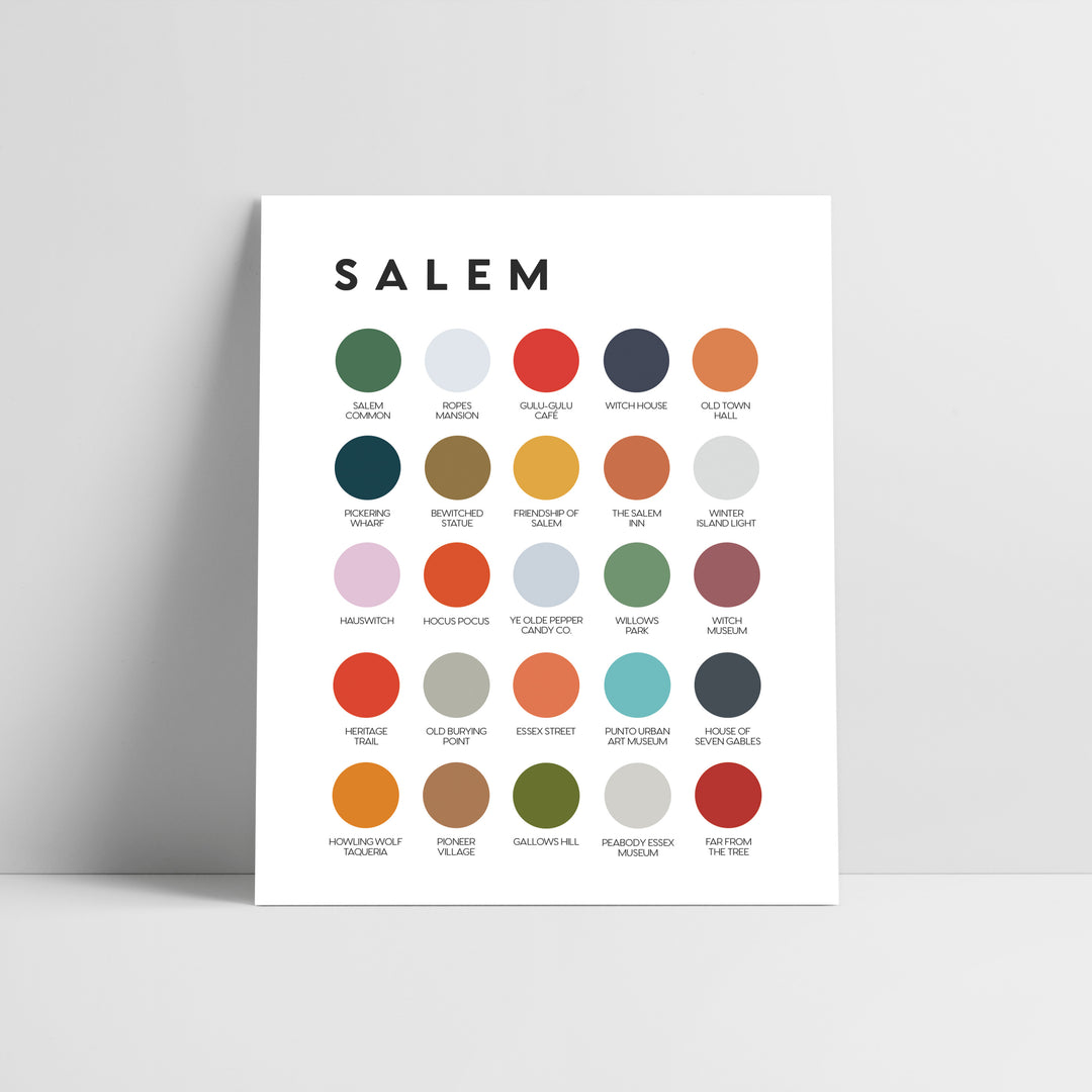 Salem Color Palette Print – Lunch City Studio