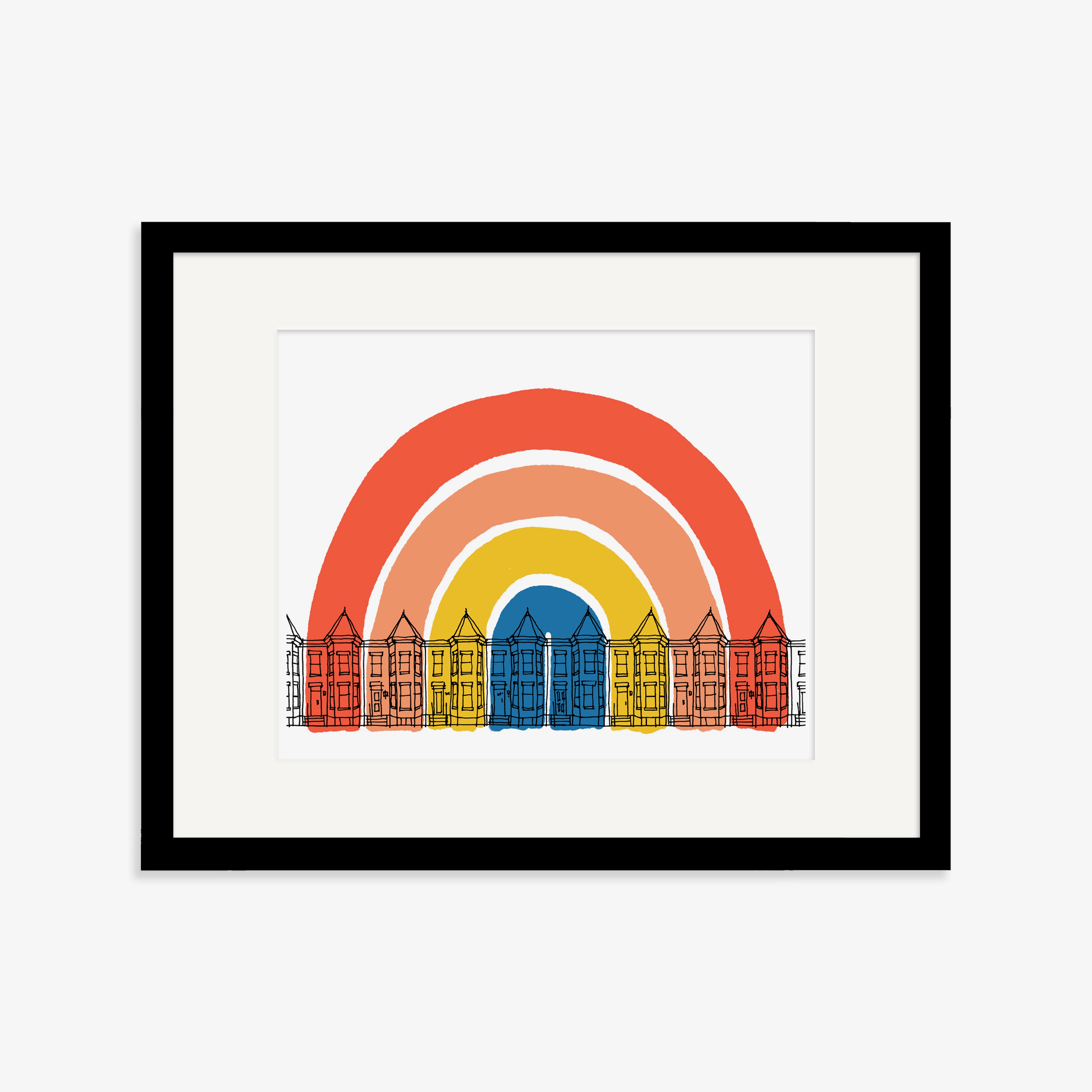 Washington DC Rainbow Print – Lunch City Studio
