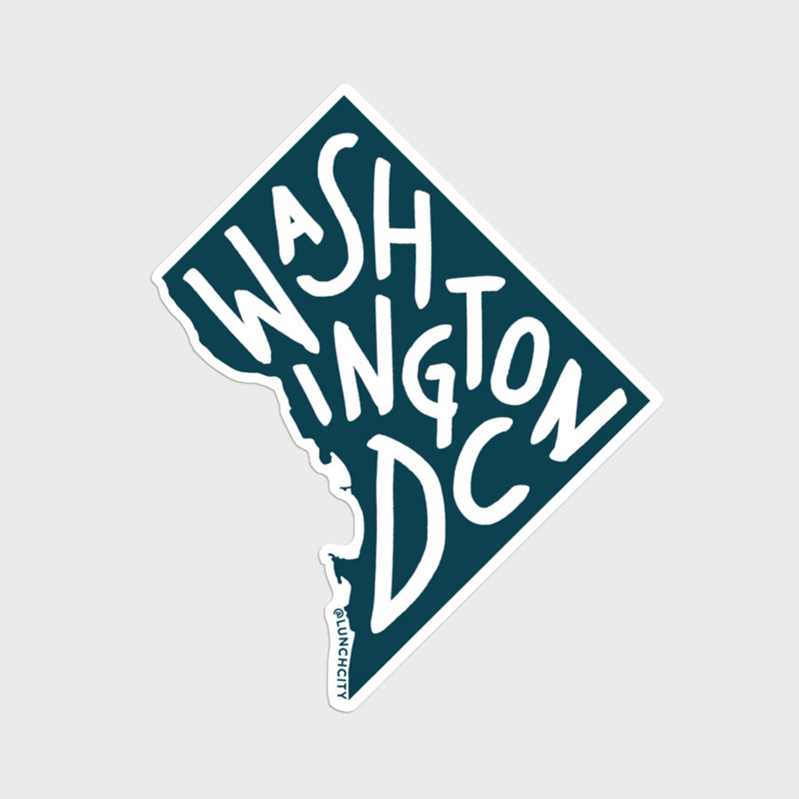 Washington DC Sticker – Lunch City Studio
